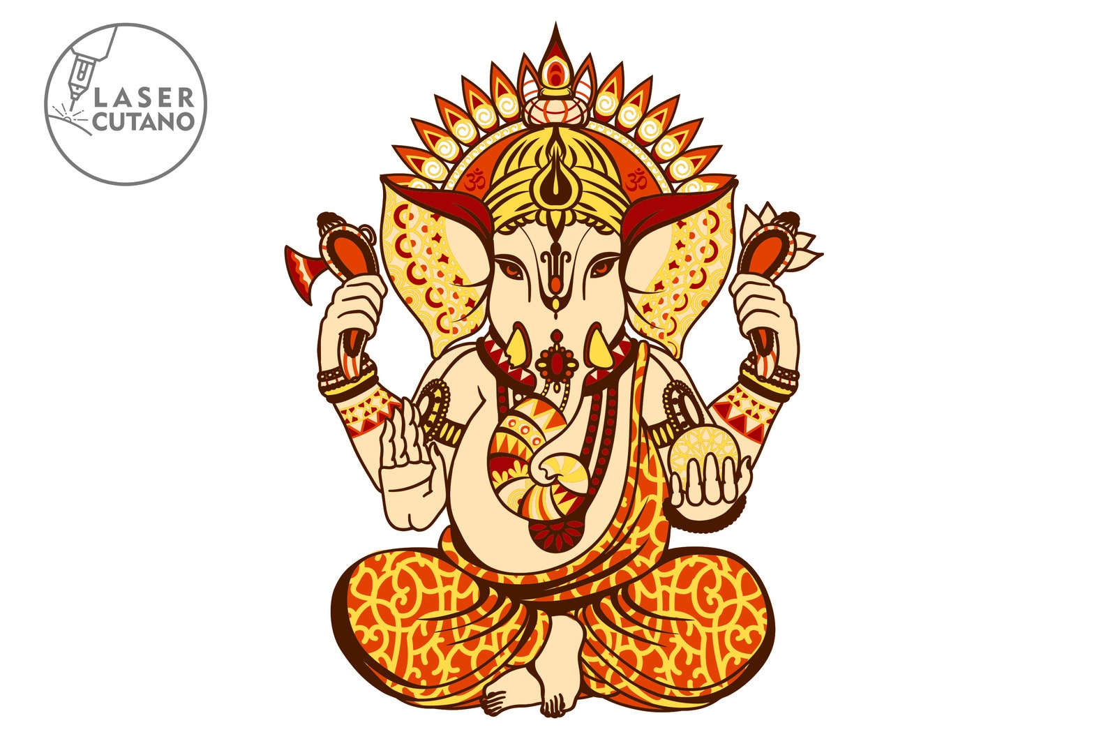 Laser Cut File Dxf Cdr Svg GANESHA Cnc Laser File and Hindu - Etsy