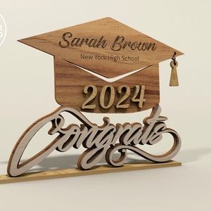 Graduation Laser Cut File Svg Dxf School Glowforge and School Laser ...