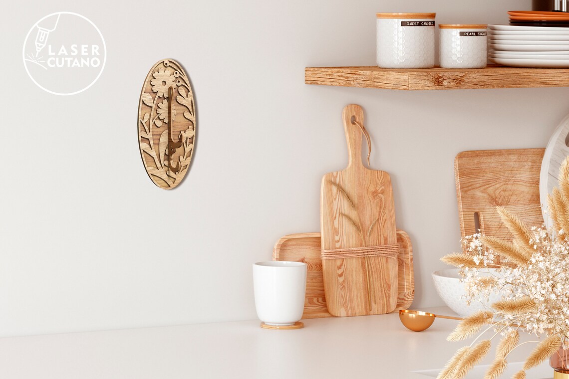 Wardrobe Wall Hook Laser Cut File Hanger Coat and Hanger Dxf, Hook Dxf ...