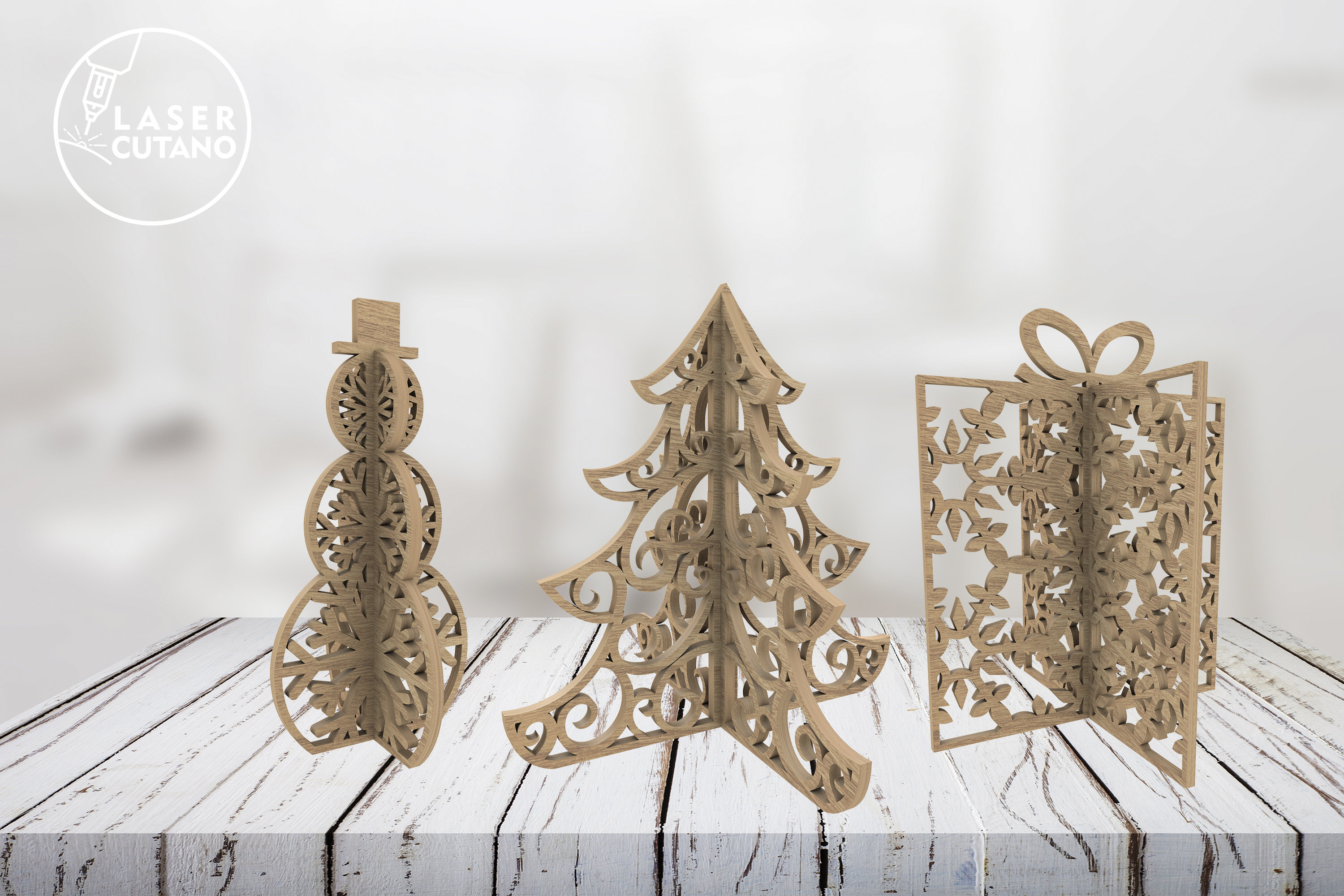 Laser Cut Files Bundle CHRISTMAS Svg Files Laser Cut 3d Files | Etsy