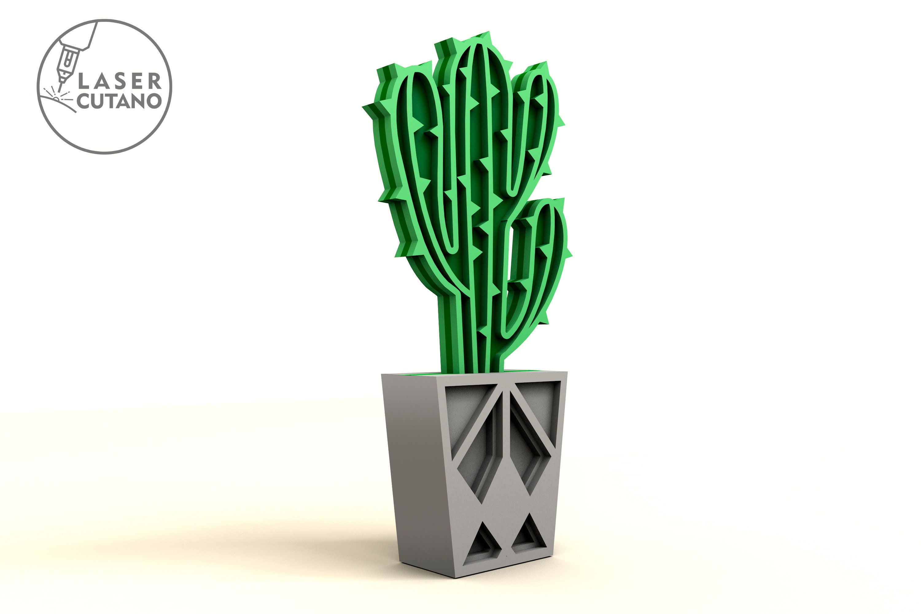 CACTUS Laser Cut File Svg Succulent Laser File and Laser Cut Wood ...