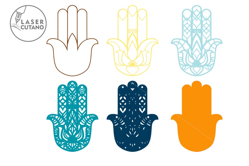 Laser Cut File HAMSA Svg File for Cricut and Hamsa Hand Svg, 3d Svg ...