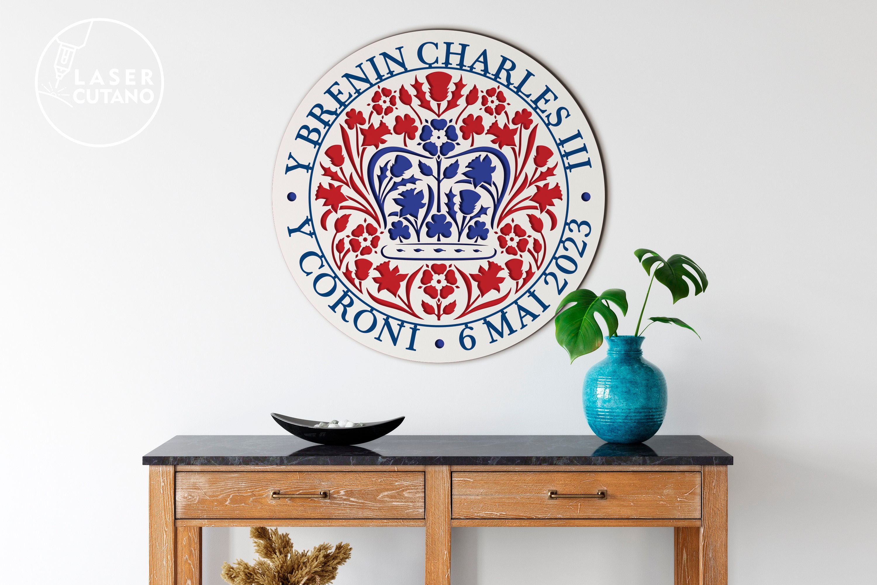 Layered Coronation Laser Cut File King Charles III Svg Files - Etsy