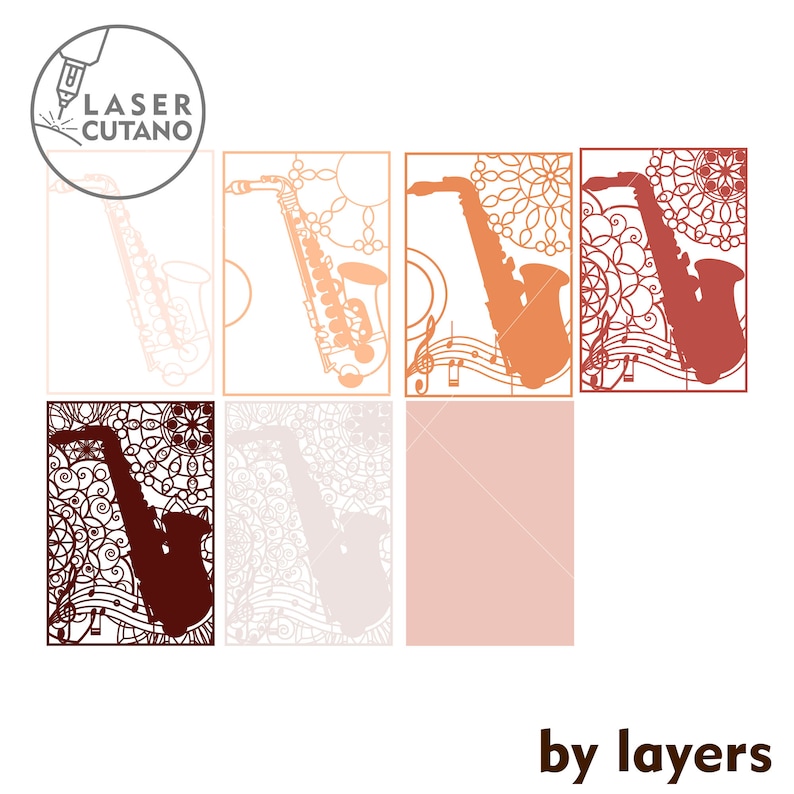 Saxophone Svg for Laser Cutting Music Laser Svg and Laser Cut Files ...