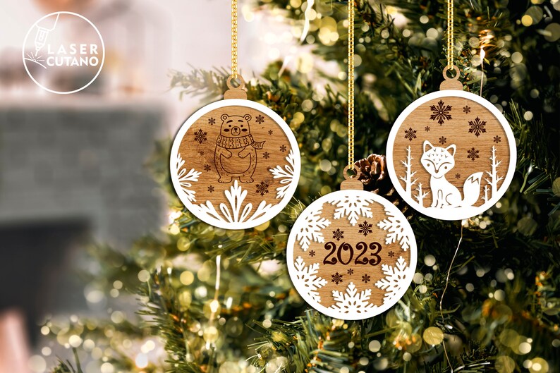 Svg Ornament CHRISTMAS Laser Cut Files and Laser Engraving - Etsy