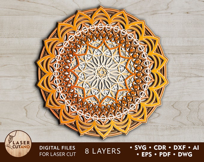 Multilayer Laser Cut Files the Sun and the Moon Designs - Etsy Australia