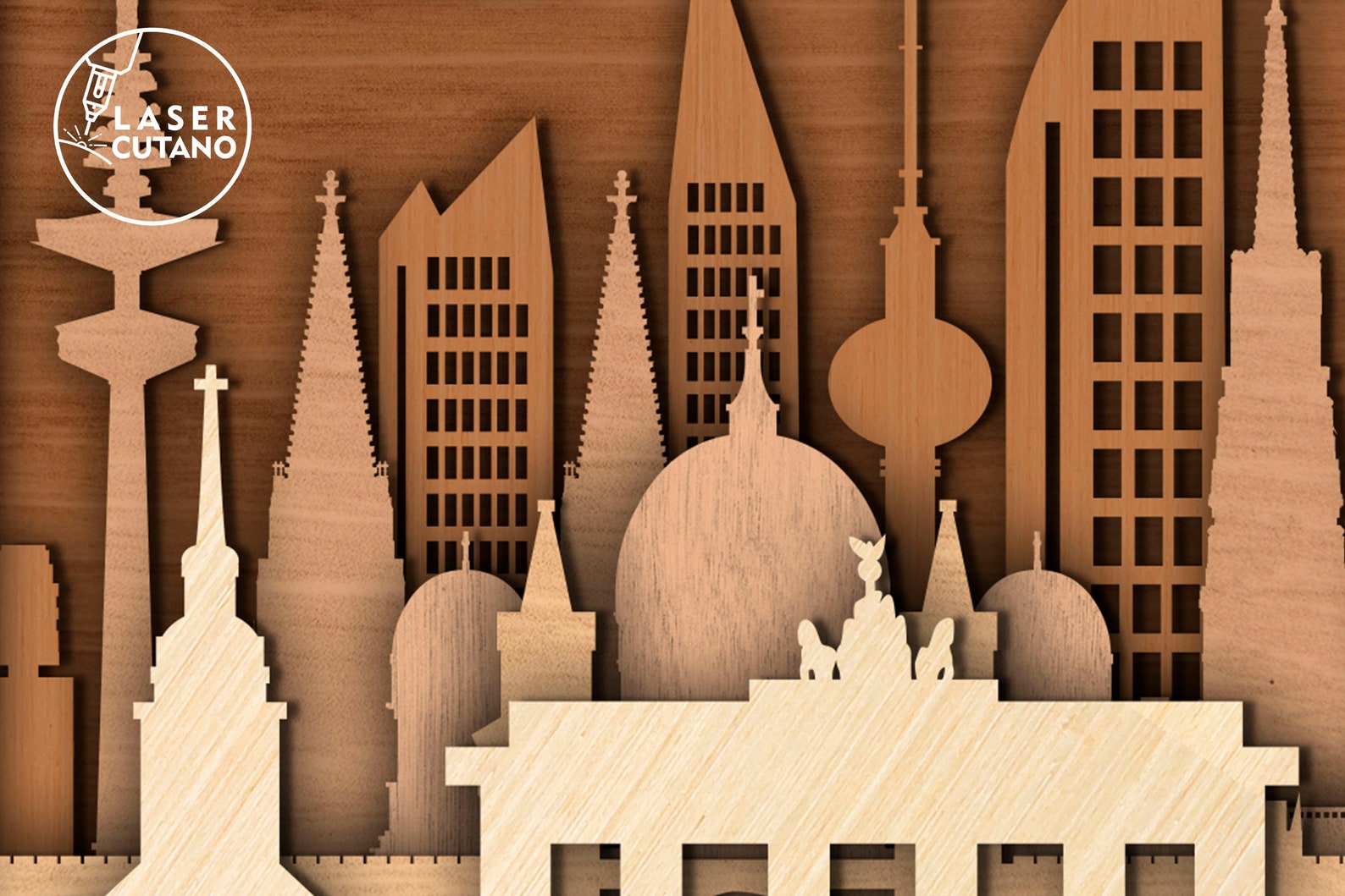 Germany Svg Laser Cut File Deutschland Svg Skyline Laser File & Skyline ...