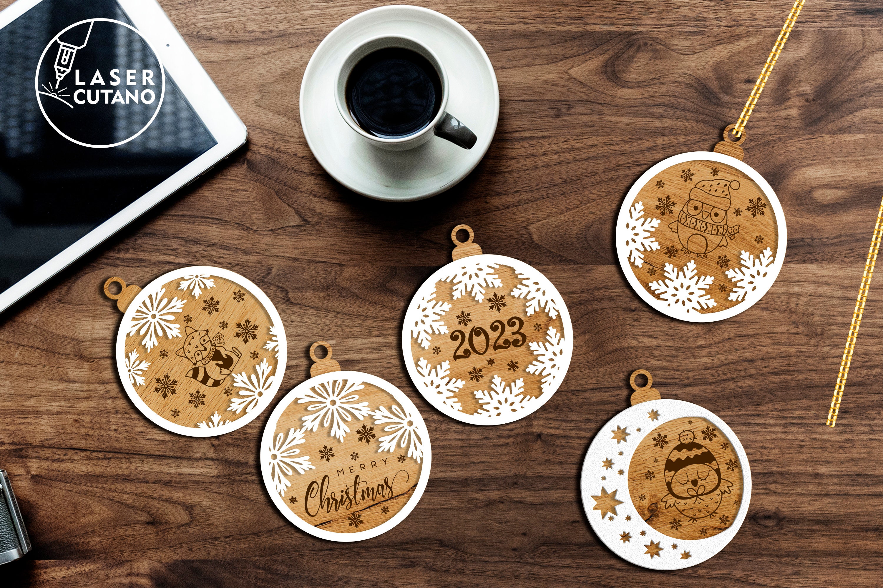 Svg Ornament CHRISTMAS Laser Cut Files and Laser Engraving - Etsy