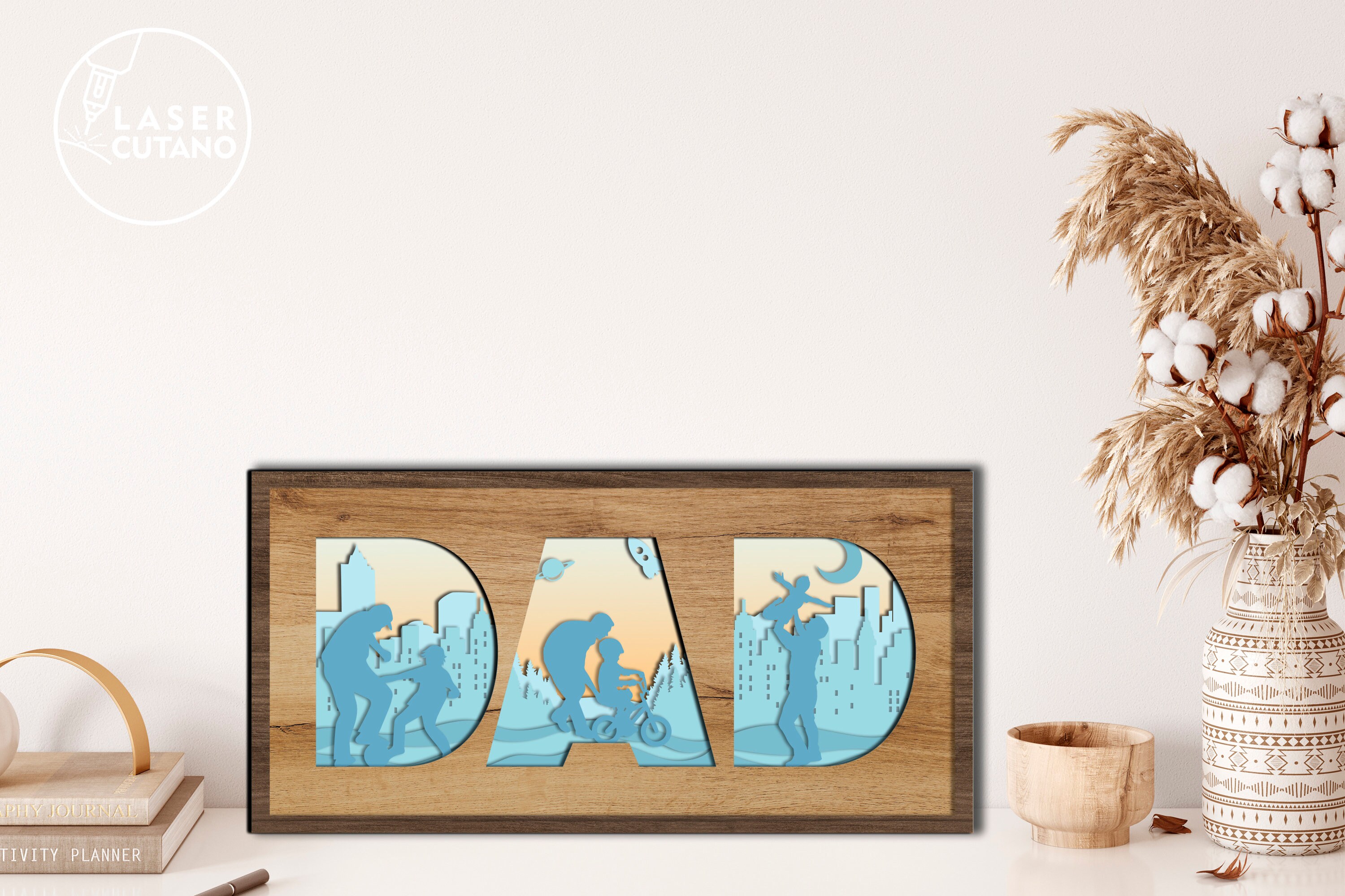 MOM DAD Mother's Day Laser Cut Father's Day Svg and Laser Templates ...