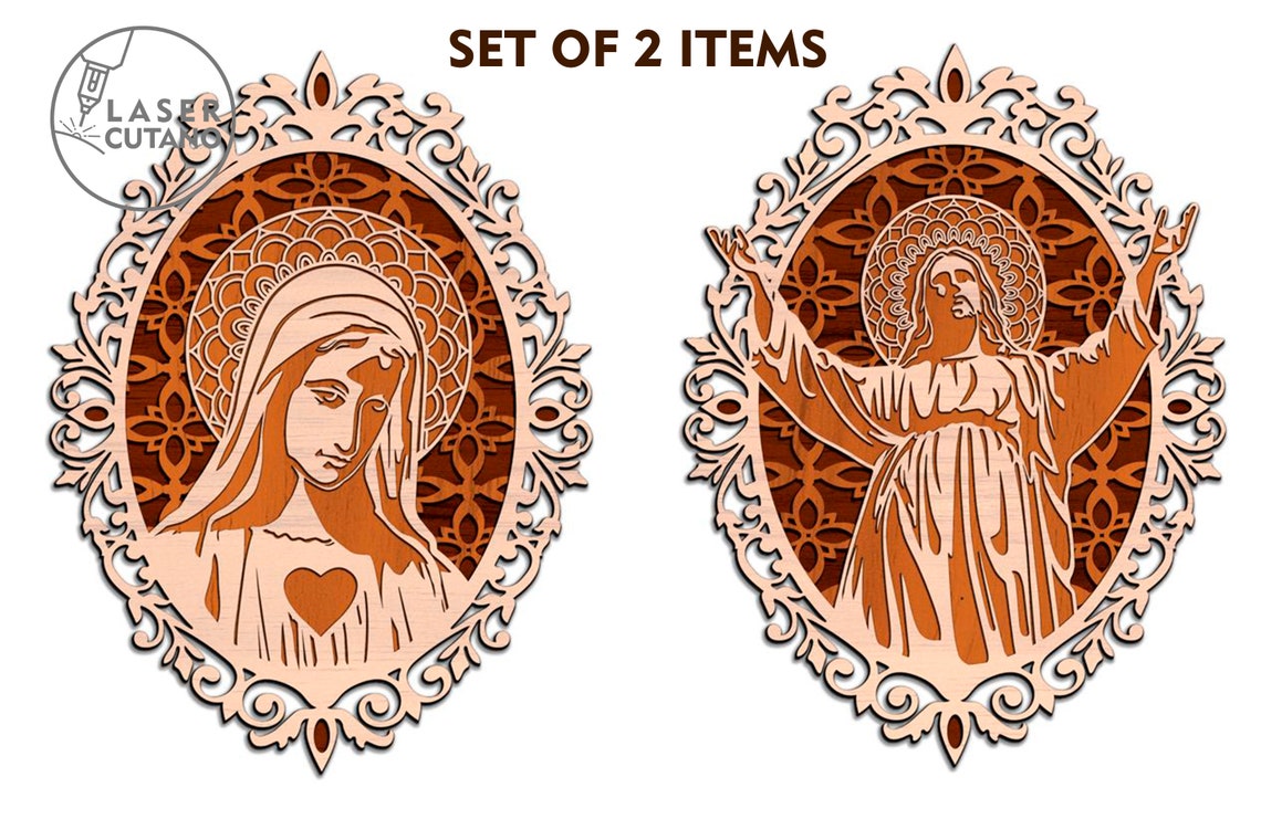 RELIGIOUS Laser Cut Files Svg Icon Dxf Template and Laser Cut - Etsy
