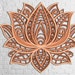 LOTUS Cnc Files Laser Cut File Svg Layered and Glowforge File, Ornament ...
