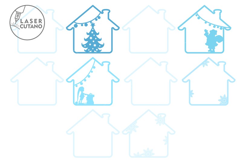 WINTER HOUSE Laser Cut Files Svg Dxf Files for Plasma Dxf | Etsy