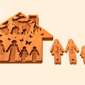 Home Key Holder Laser Cut Files House Keychains Dxf and Custom Acrylic ...