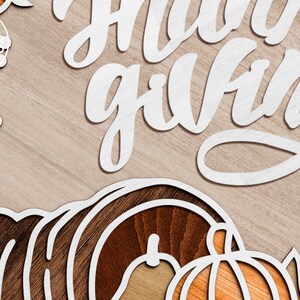 Thanksgiving Day Svg for Laser Cut Thankful Laser Cut File Glowforge ...
