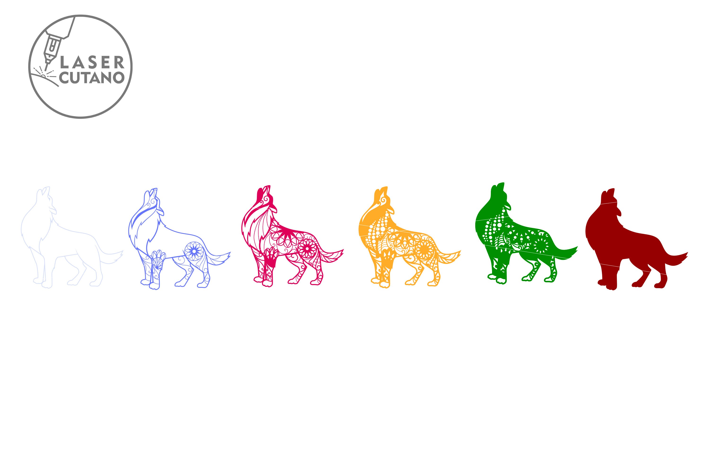 ANIMALS Laser Cut File Multilayer Vector File cricut 3d and | Etsy