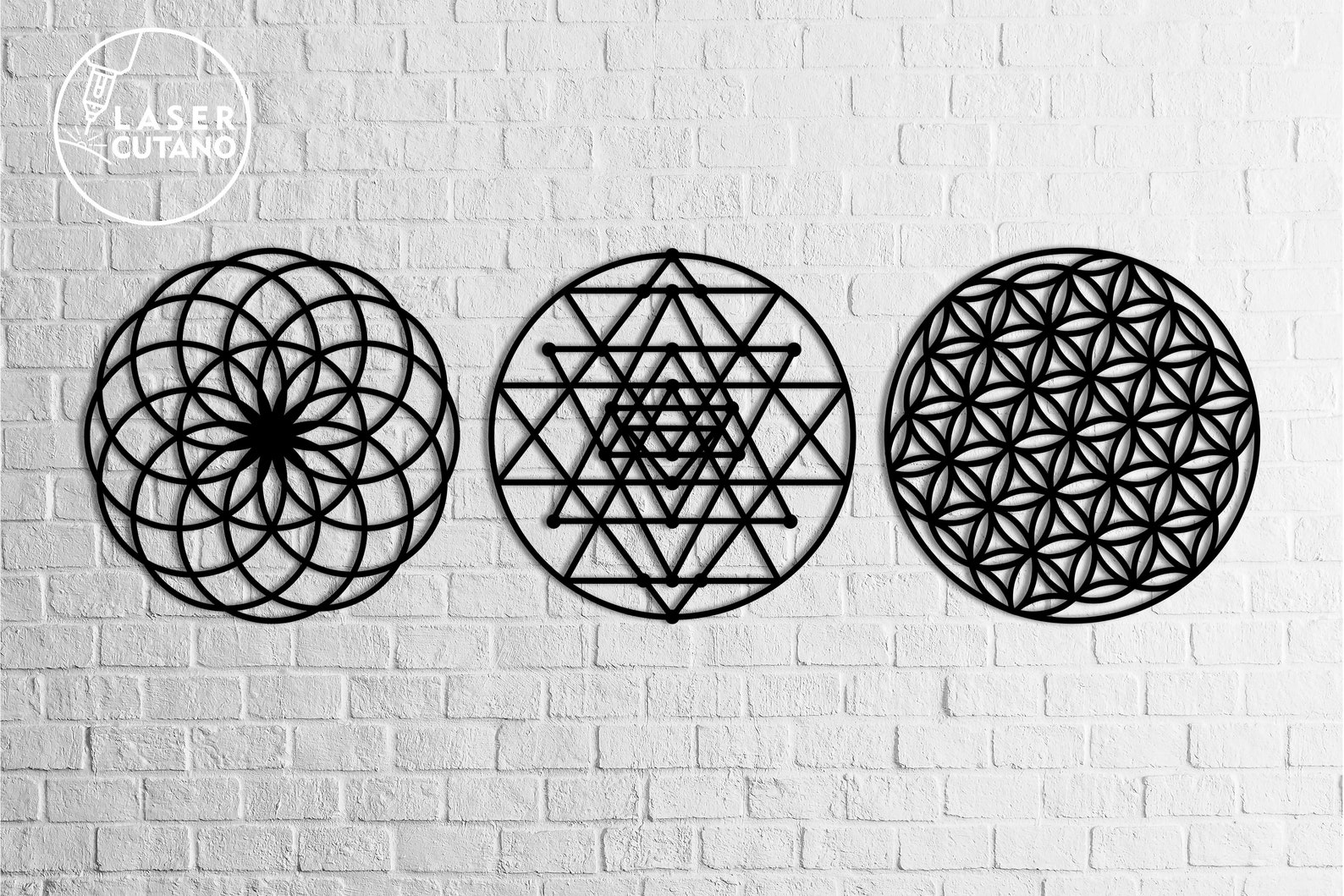 Sacred Geometry Wall Art Laser Cut Files Wooden Laser Cut and - Etsy