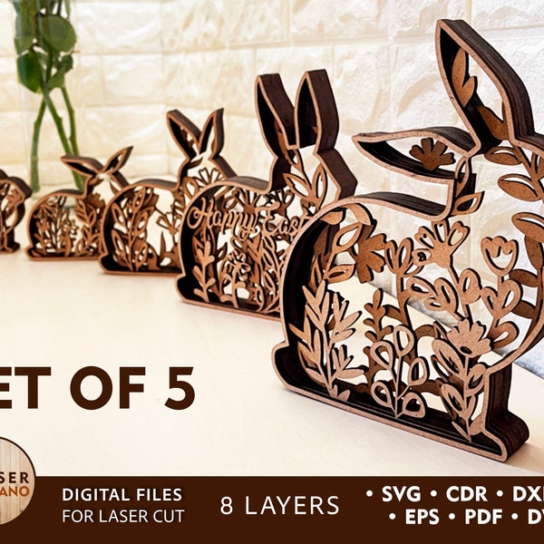 Laser Cut Rabbit - Etsy