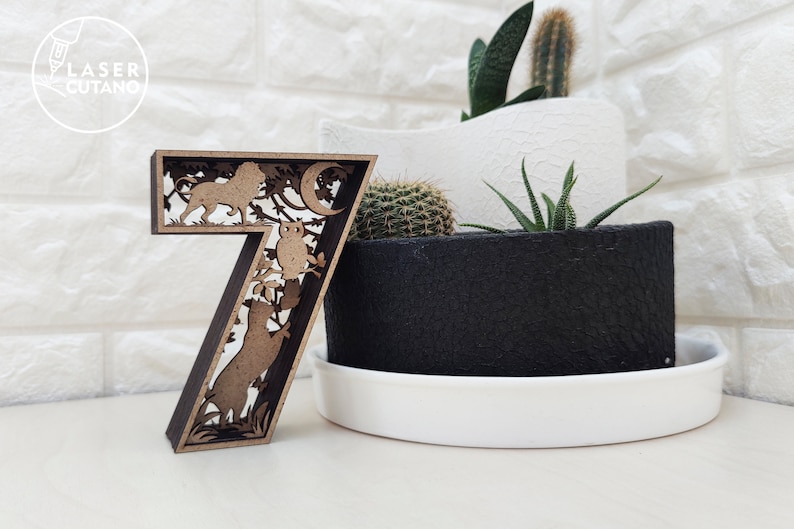 NUMBERS Laser Cut Files 3d DIGITS Svg Files for Cricut, Laser Engraved ...