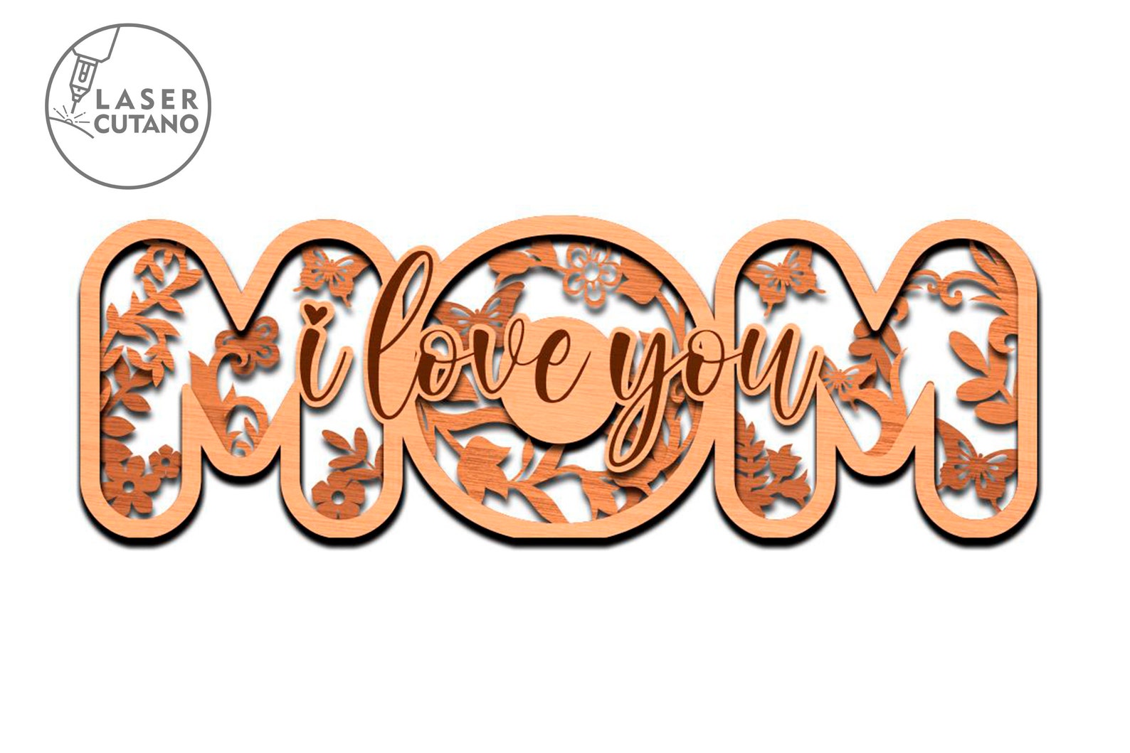 MOM Laser Cut File Mother's Day Svg Laser Cutting Template, Mother's ...