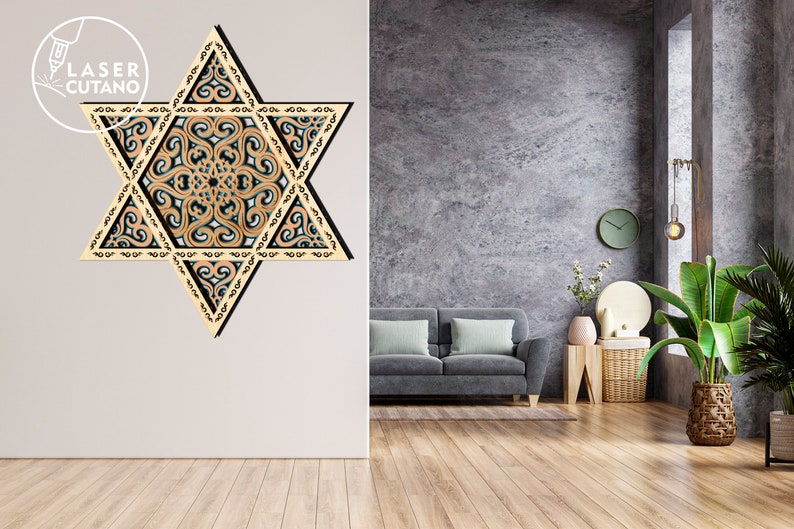 Laser Cut File STAR of DAVID Svg Cricut for Jewish Star Laser Cut ...
