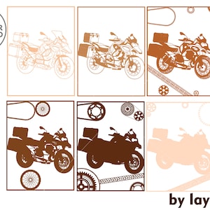 BMW Laser Cut MOTORCYCLE File for Glowforge Svg Multi Layer Laser File ...