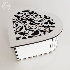 Valentine's Day Box Laser Cut File Svg Template and Valentines Day ...