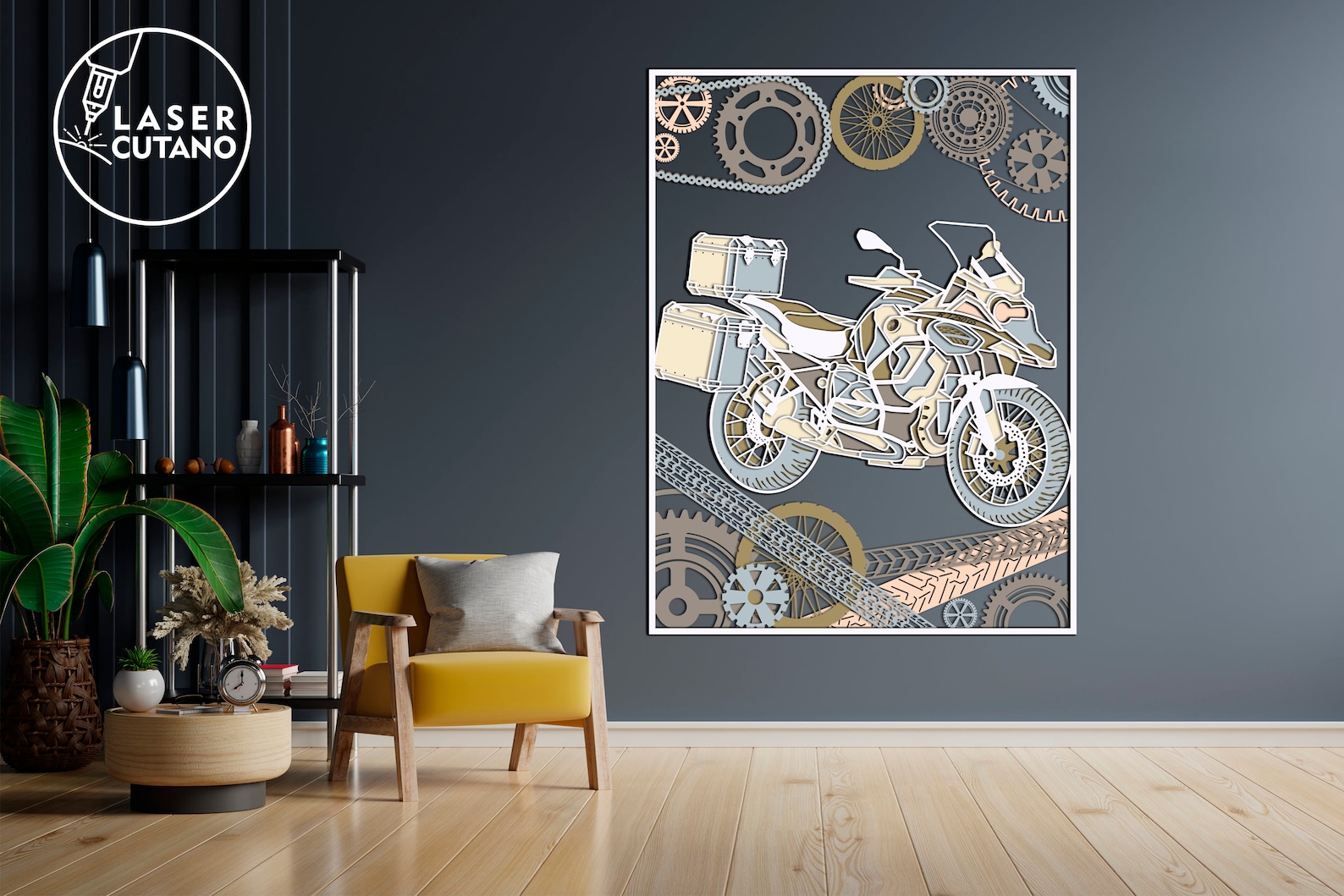 BMW Laser Cut MOTORCYCLE File for Glowforge Svg Multi Layer Laser File ...