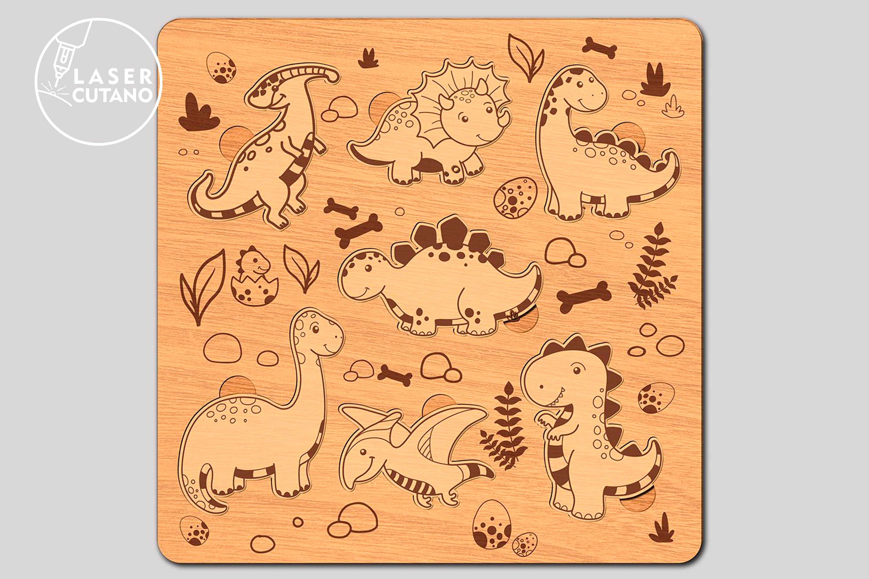 PUZZLE Laser Cut File Svg Dxf Kids Laser Svg Design & DIY Craft Kits ...