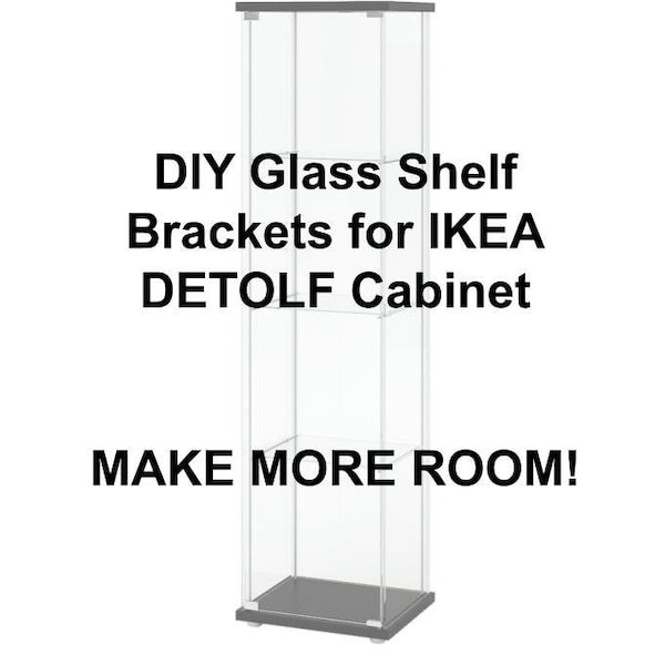Shelf Brackets For Ikea Display Cabinet Etsy