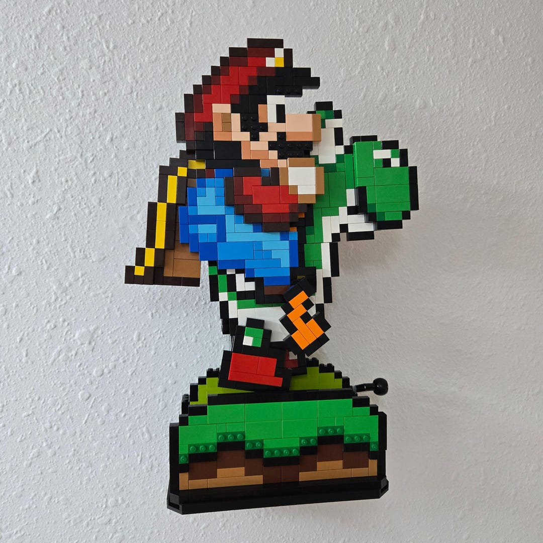 Wall Mount for LEGO® Super Mario World™: Mario & Yoshi (71438) - Etsy