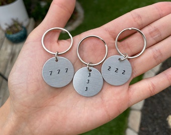 Angel Numbers Keychain Angel Signs Spiritual Keychain - Etsy