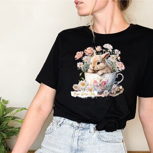 8 Bundle Cute Vintage Bunny Floral Cup Sublimation Design, Flower ...