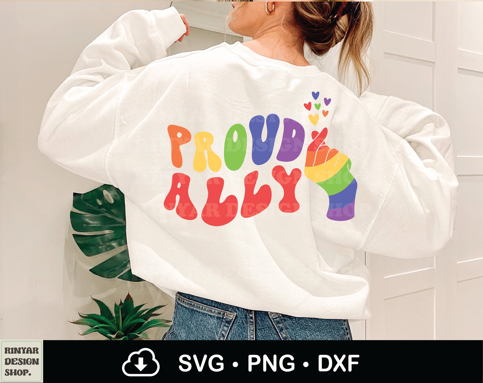 Proud Ally Svg Fun Straight Ally Gay Svg Straight Against - Etsy