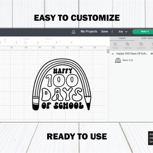 Retro Happy 100 Days of School Svg Png Sublimation, Groovy 100 Days of ...