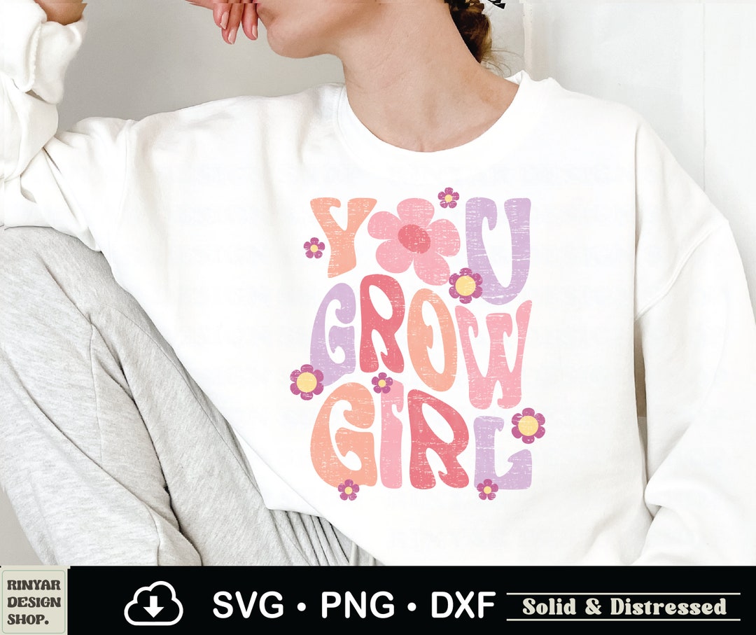Retro You Grow Girl Svg, Girl Kids Sublimation, Retro Mama Png, Summer ...