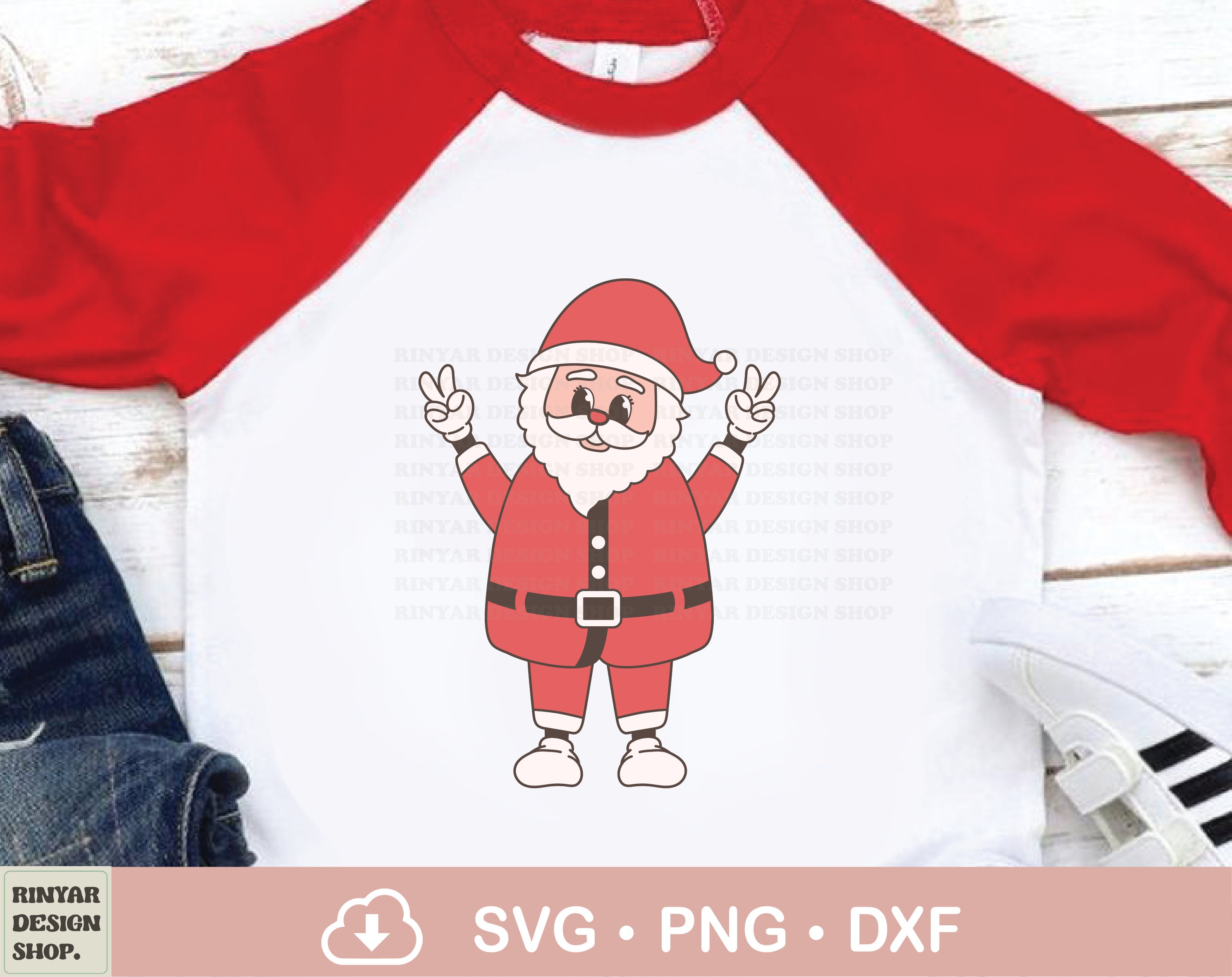 Retro Santa Svg Vintage Santa Svg Christmas Santa Claus Png - Etsy