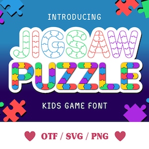 Jigsaw Puzzles With Letters on Back - Etsy