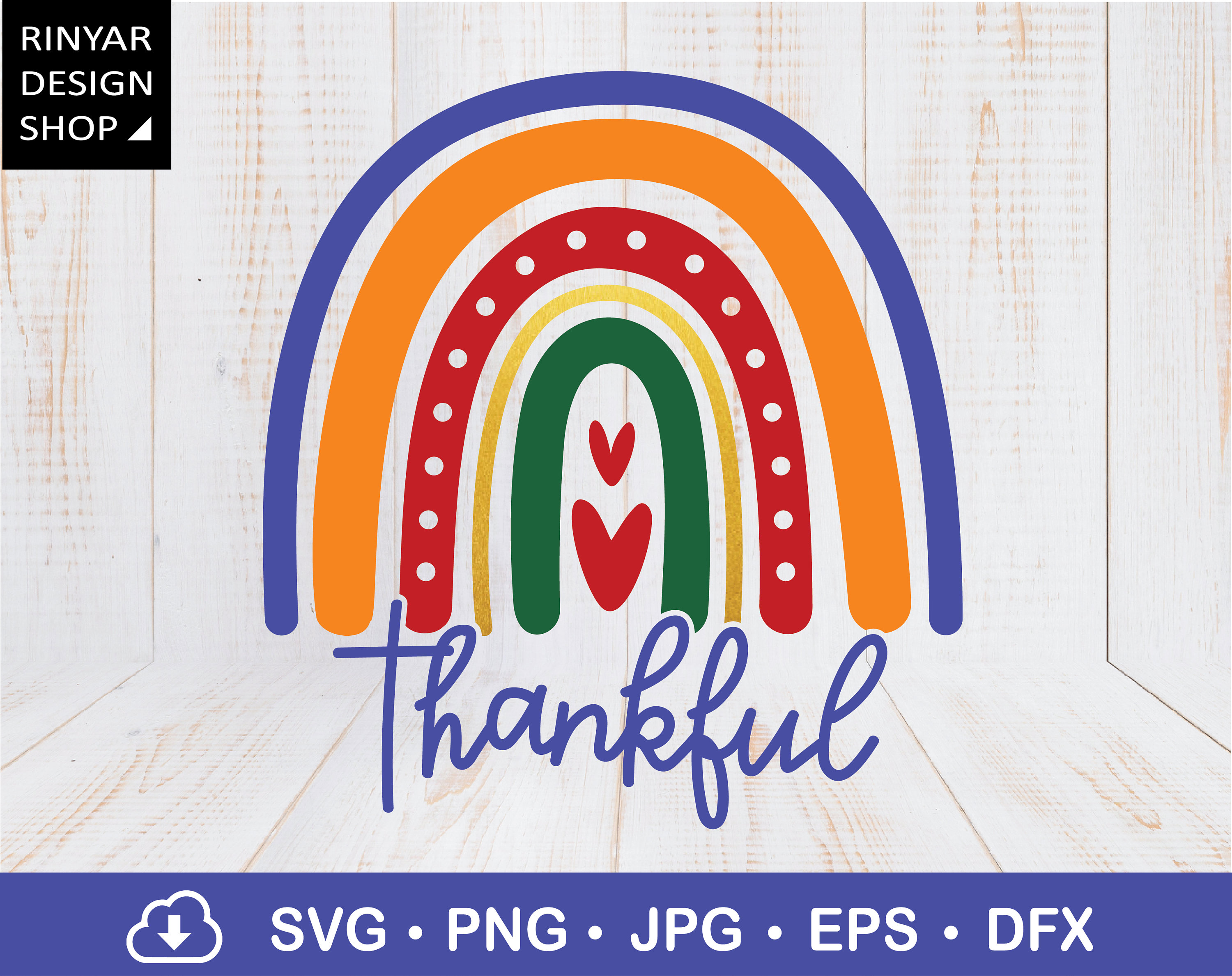 Thankful Rainbow Svg Thanksgiving Rainbow Svg Blessed Svg - Etsy UK