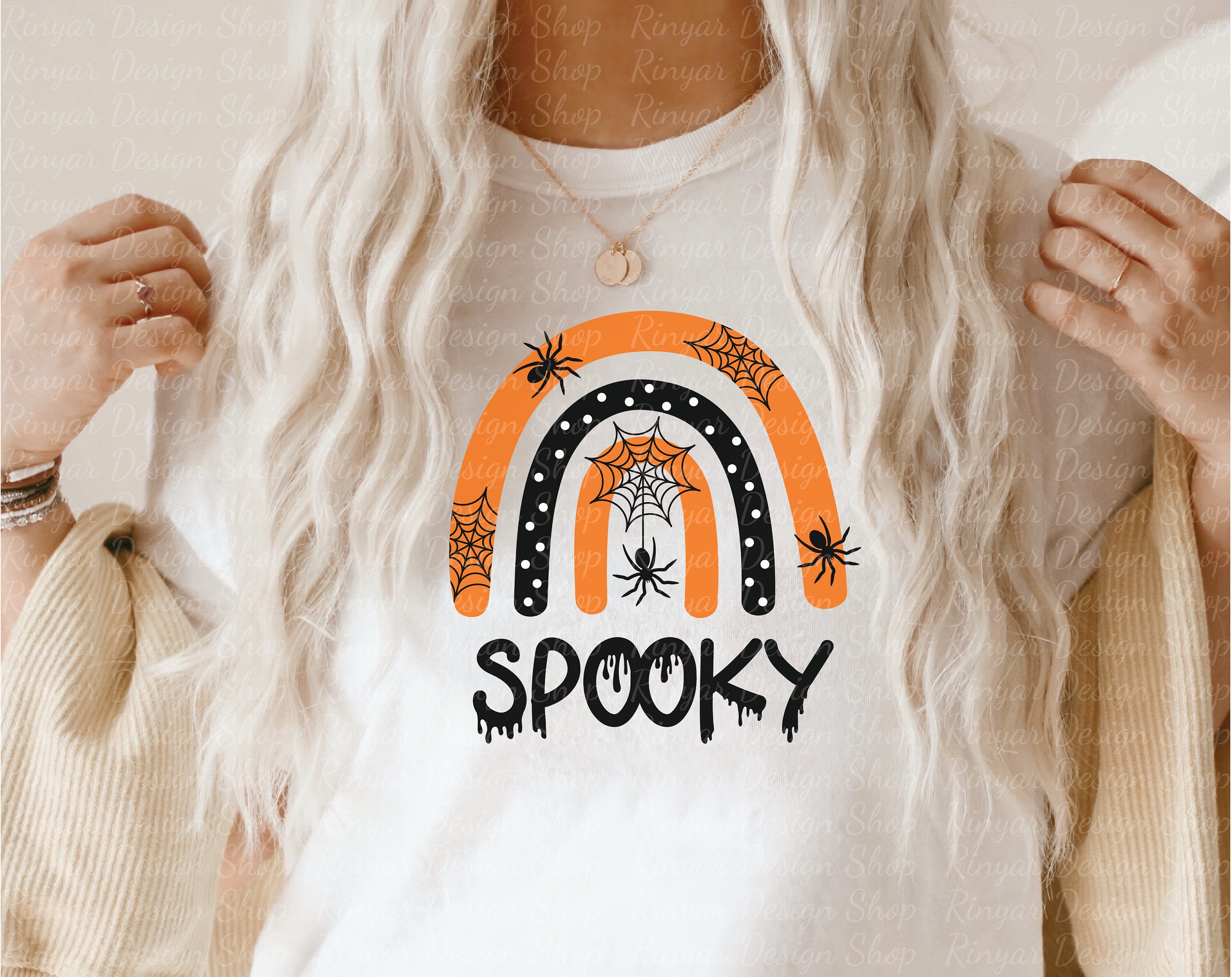 Rainbow Spooky Svg Halloween Rainbow Svg Trick or Treat - Etsy