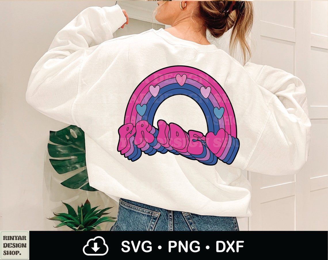 Bisexual Pride Svg LGBTQ Heart Pride Svg Png Sublimation | Etsy