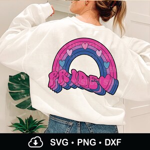 Bisexual Pride Svg, LGBTQ Heart Pride Svg Png Sublimation, Retro Gay ...