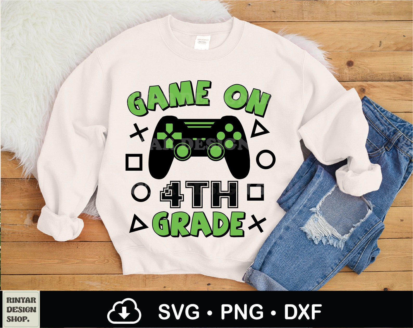 Game on 4th Grade Svg, Fourth Grade Svg, 4th Grade Sublimation, Back to ...