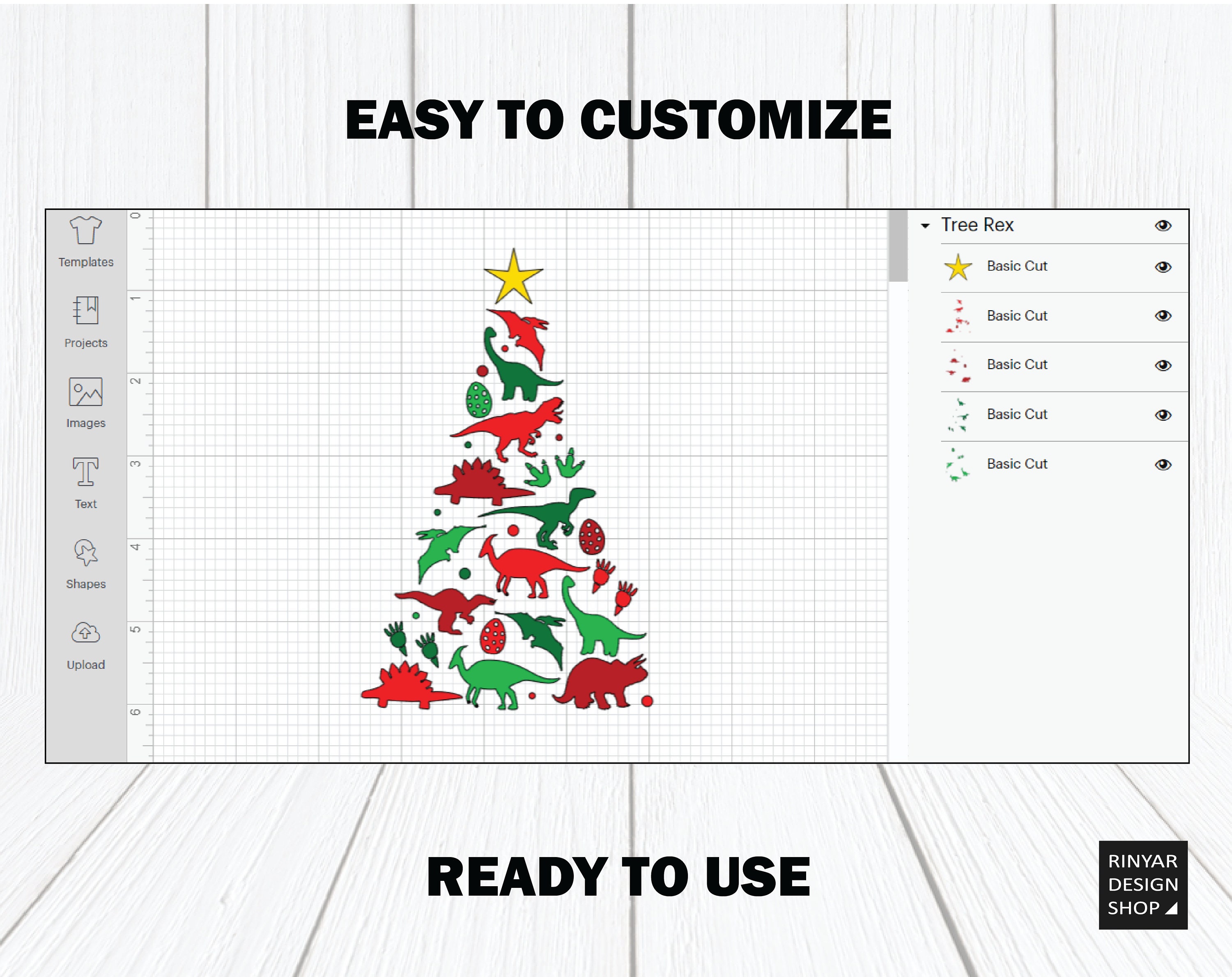 Tree Rex Svg Christmas Saurus Rex Svg Christmas Dinosaur - Etsy