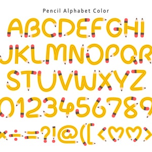 Pencil Alphabet Doodle Font Otf, Svg, Png Files for Cricut, Back to ...