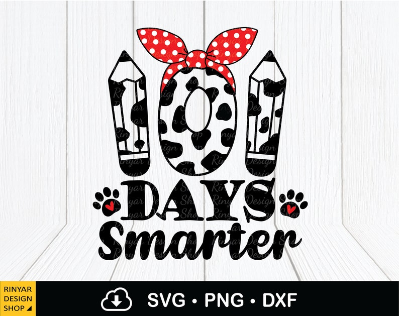 101 Days Smarter Girl Svg 100th Day Smarter Svg Teacher Svg - Etsy