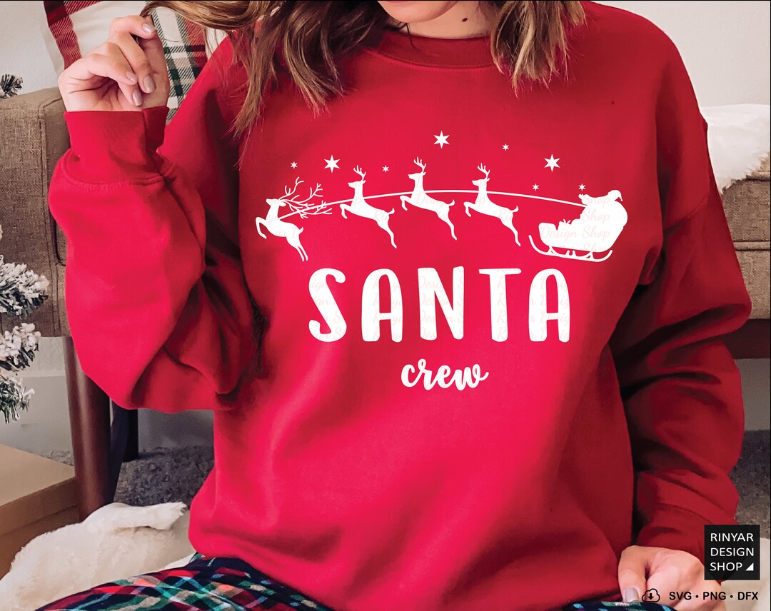 Santa Crew Svg, Christmas Shirt Design, Santa Squad Svg, Christmas Cut ...