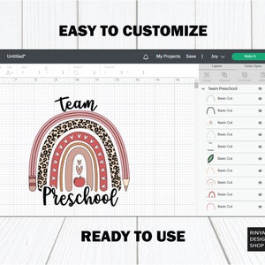 Team Preschool Svg, Pre-k Squad Svg, Back to School Svg, Teacher ...