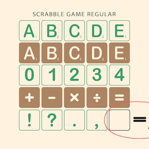 Scrabble Font OTF, TTF, Png, Svg, Game Font, Learning Alphabet ...