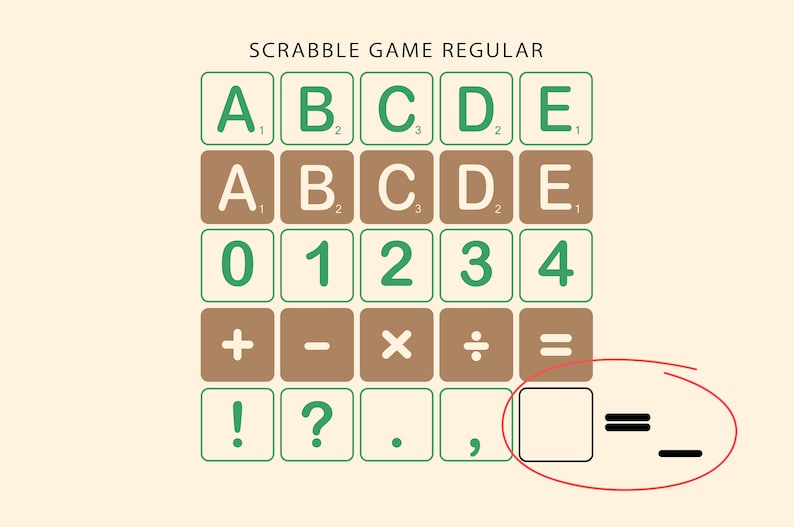 Scrabble Font OTF, TTF, Png, Svg, Game Font, Learning Alphabet ...