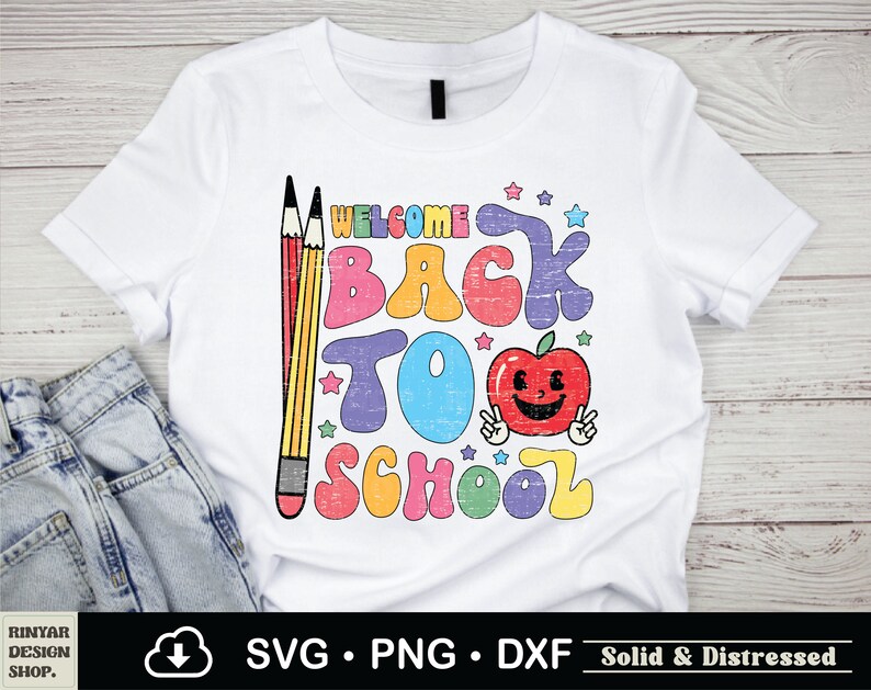 Retro Groovy Welcome Back to School Svg, First Day of School SVG, Back ...